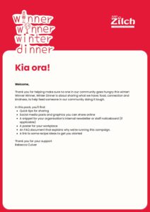 Winner Winner, Winter Dinner - Just Zilch